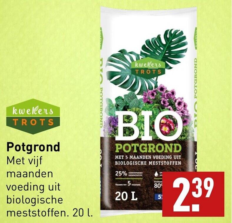POTGROND 20L aanbieding bij ALDI