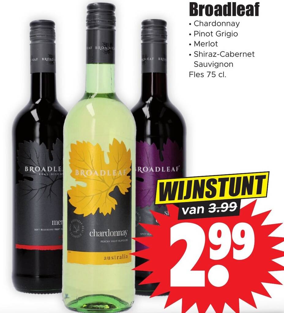 Broadleaf 75 cl 75 cl. aanbieding bij Dirk