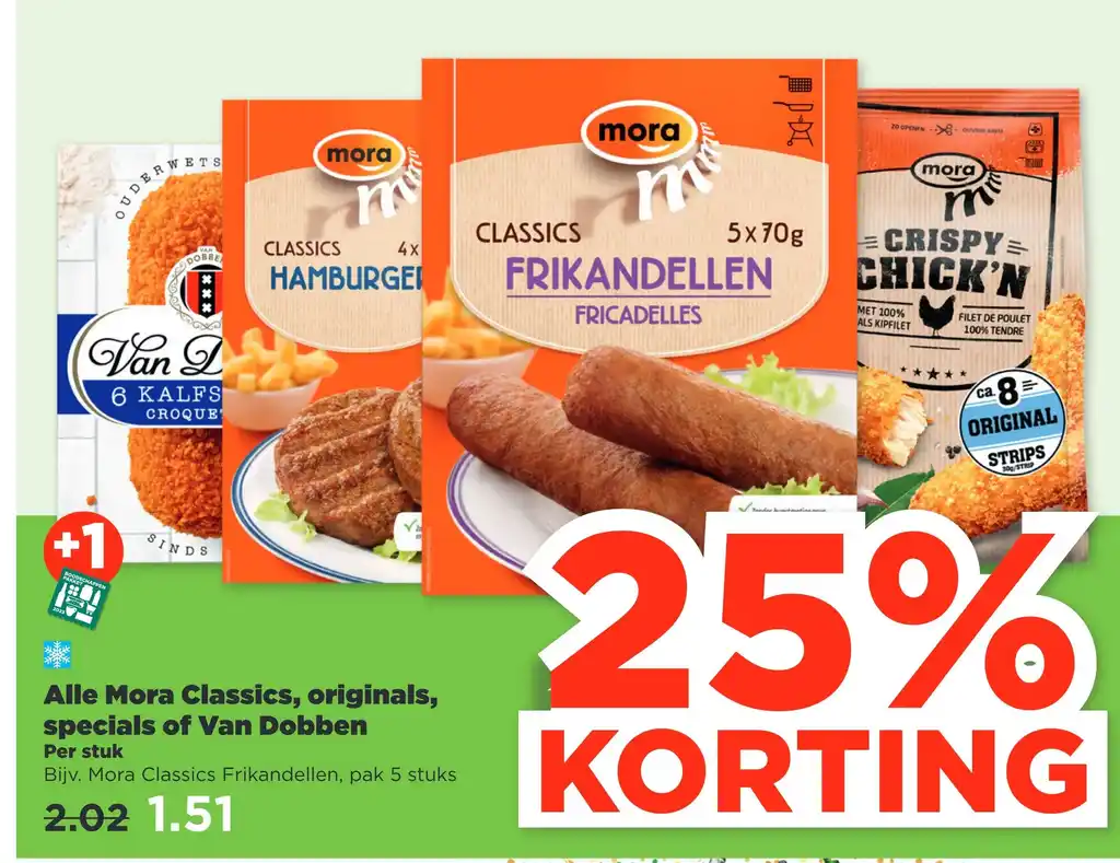 Alle Mora Classics, originals, specials of Van Dobben aanbieding bij PLUS