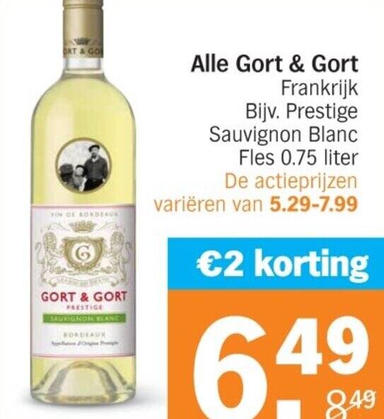 Alle Gort & Gort Fles 0.75 liter aanbieding bij Albert Heijn