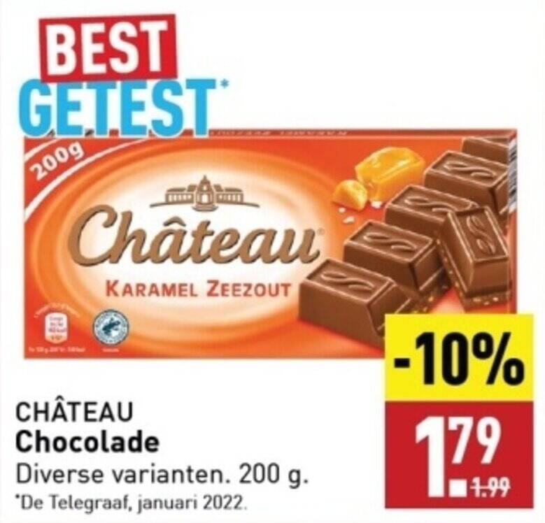 CHÂTEAU Chocolade 200g aanbieding bij ALDI