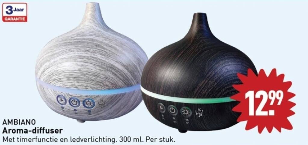 AMBIANO Aroma-diffuser 300ml aanbieding bij ALDI