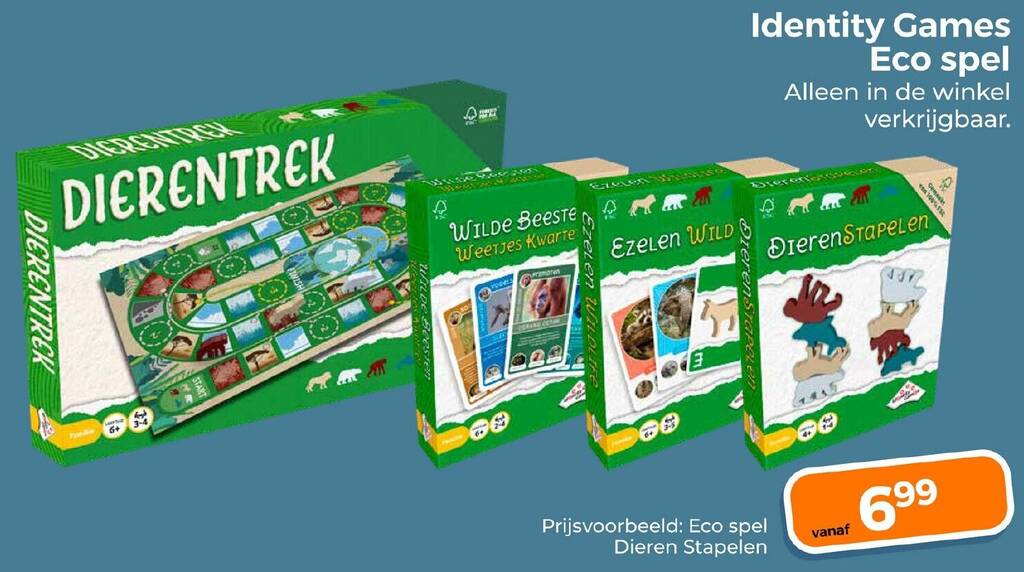 Identity Games Eco spel aanbieding bij Trekpleister