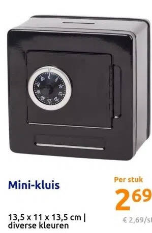 Mini-kluis aanbieding bij Action