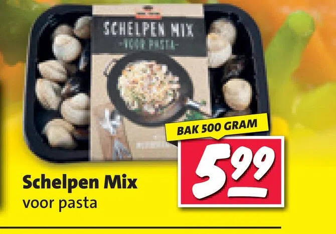 Schelpen Mix voor pasta aanbieding bij Nettorama
