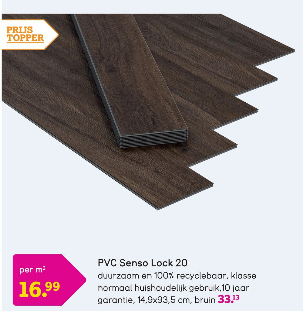 PVC Senso Lock 20 aanbieding bij Leen Bakker