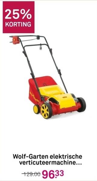 Wolf-Garten elektrische verticuteermachine... aanbieding bij Karwei