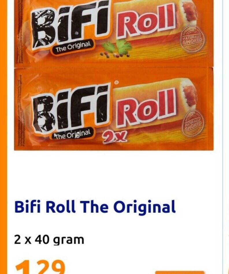Bifi Roll The Original 2 x 40 gram aanbieding bij Action