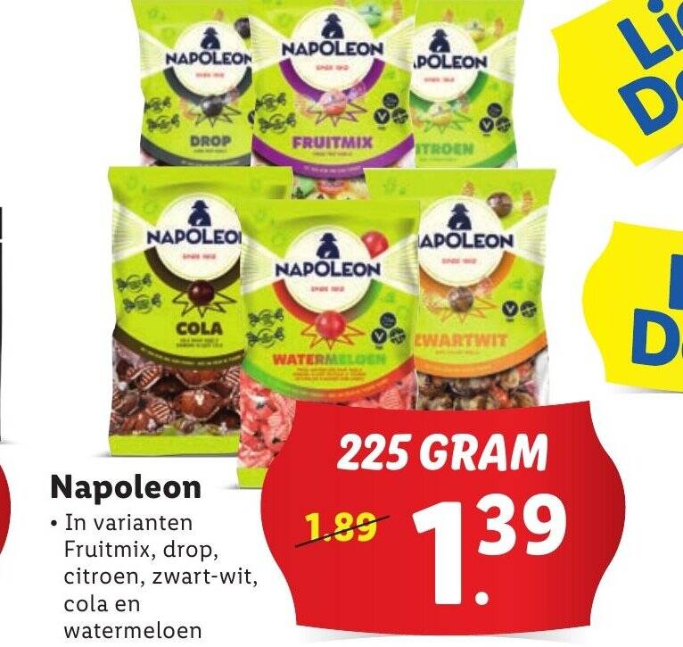 Napoleon 255 gram aanbieding bij Lidl