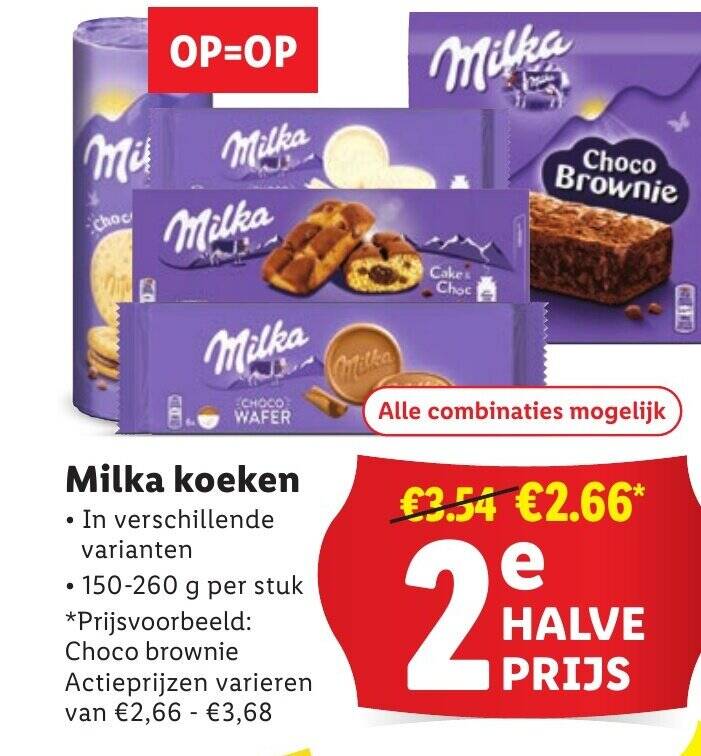 Milka koeken 150-260 g aanbieding bij Lidl