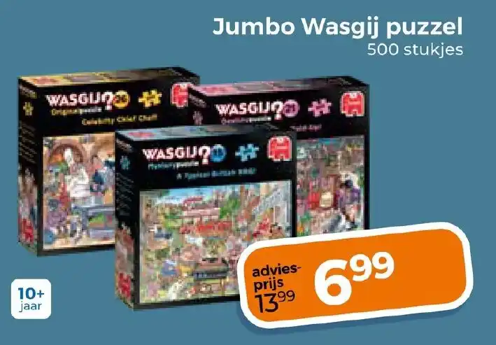 Jumbo wasgij puzzel 500 stukjes aanbieding bij Trekpleister