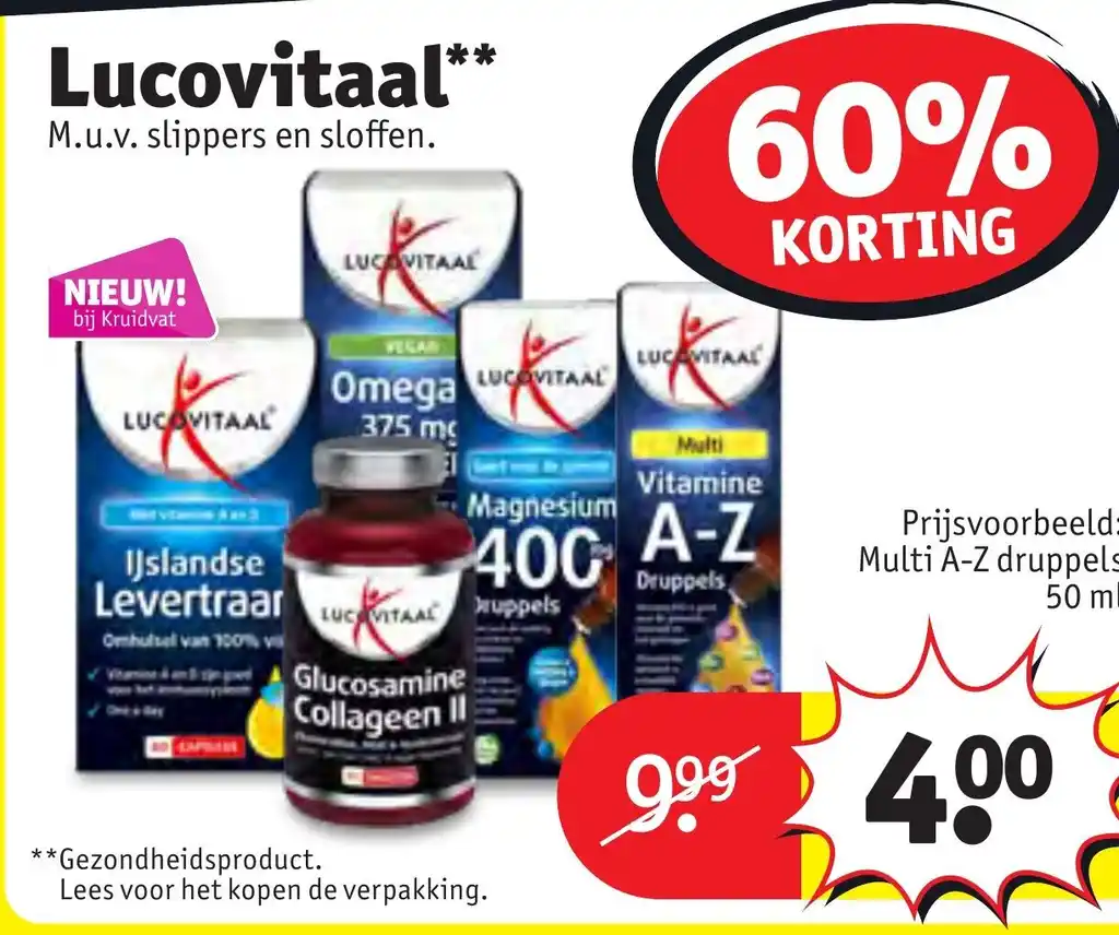 Lucovitaal multi a-z druppels aanbieding bij Kruidvat