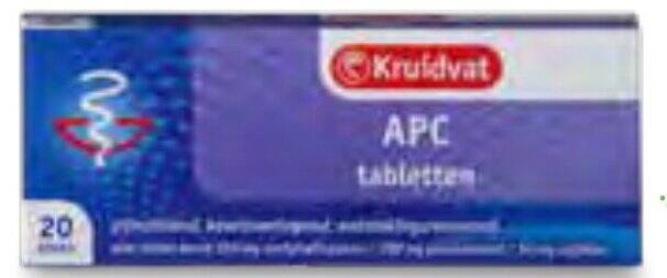APC tabletten met 250 mg Acetylsalicylzuur aanbieding bij Kruidvat