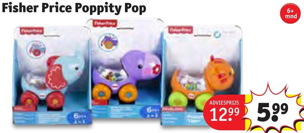 Fisher Price Poppity Pop aanbieding bij Kruidvat