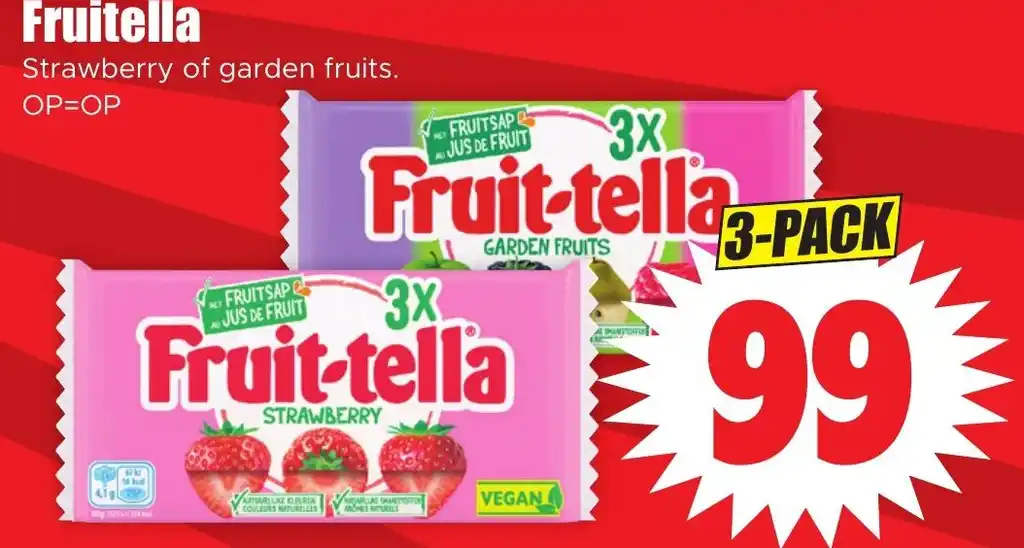 Fruitella aanbieding bij Dirk