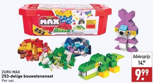 ZURU MAX 253-delige bouwstenenset aanbieding bij ALDI