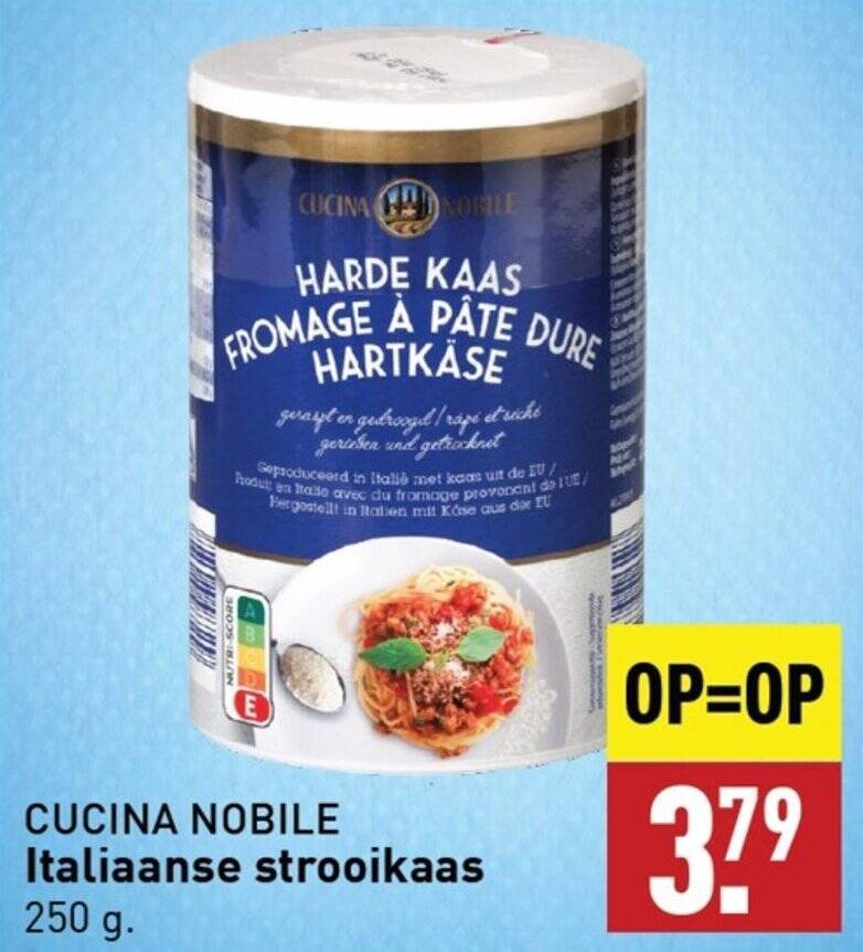 CUCINA NOBILE Italiaanse strooikaas 250 g. aanbieding bij ALDI