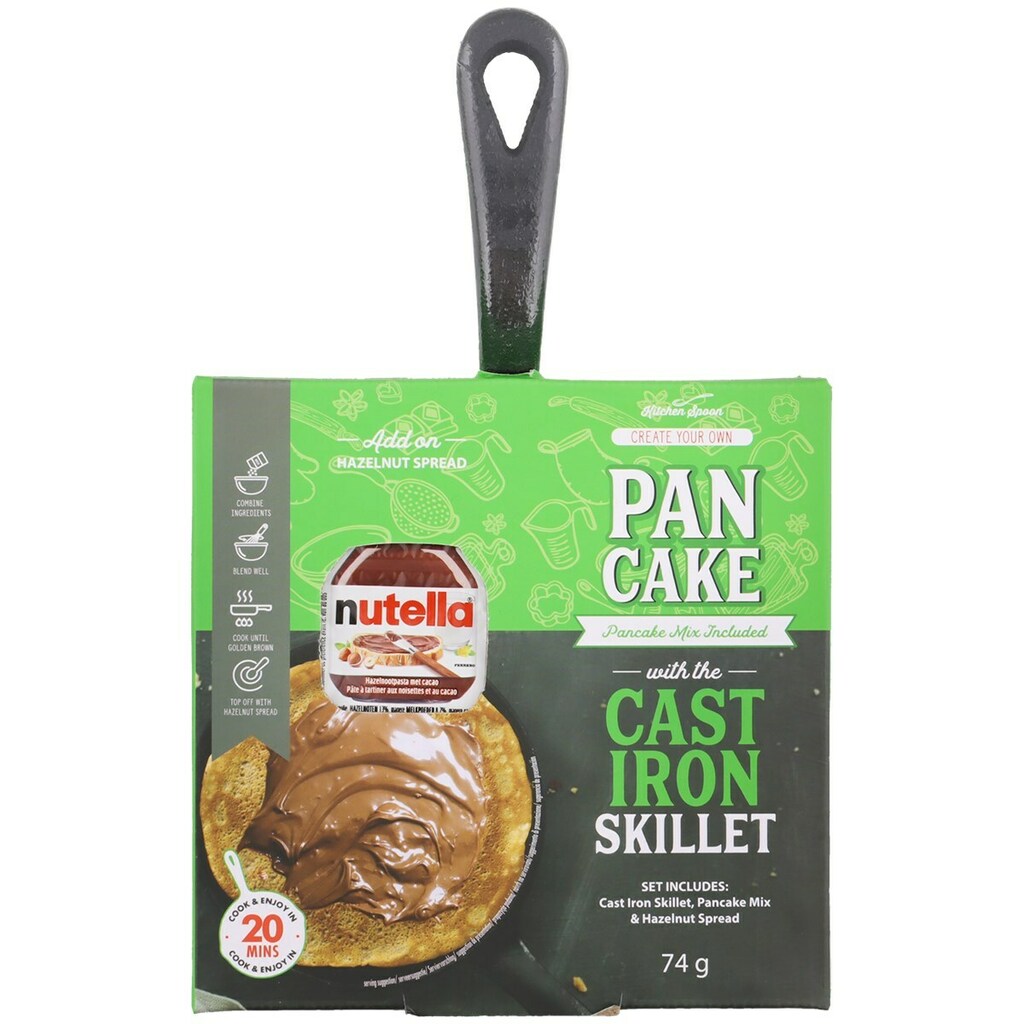 Maak je eigen pannenkoek Nutella/Lotus aanbieding bij Action