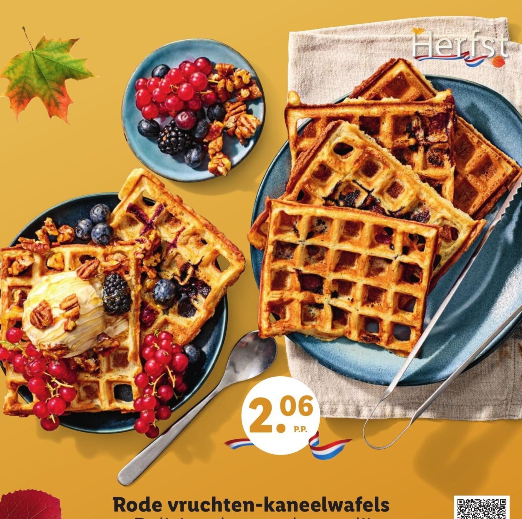 Rode vruchten-kaneelwafels aanbieding bij Lidl