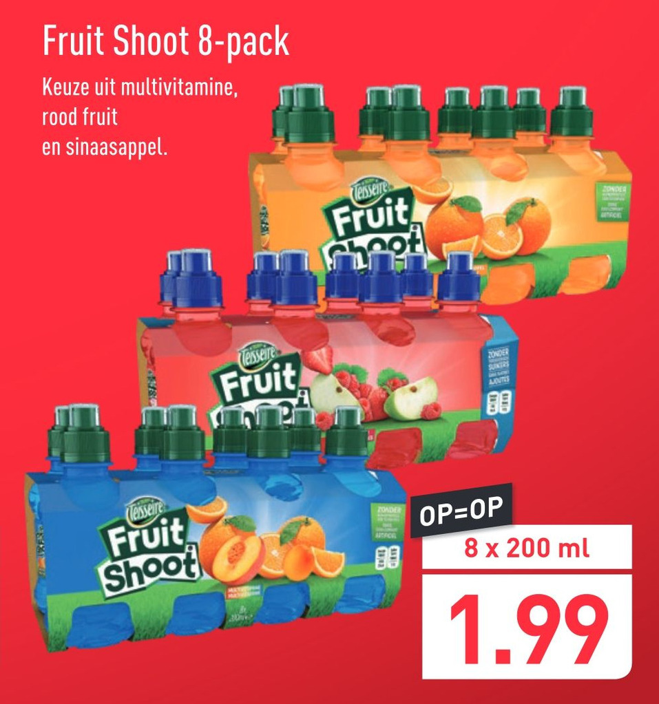 Fruit Shoot 8-pack 200ml aanbieding bij ALDI