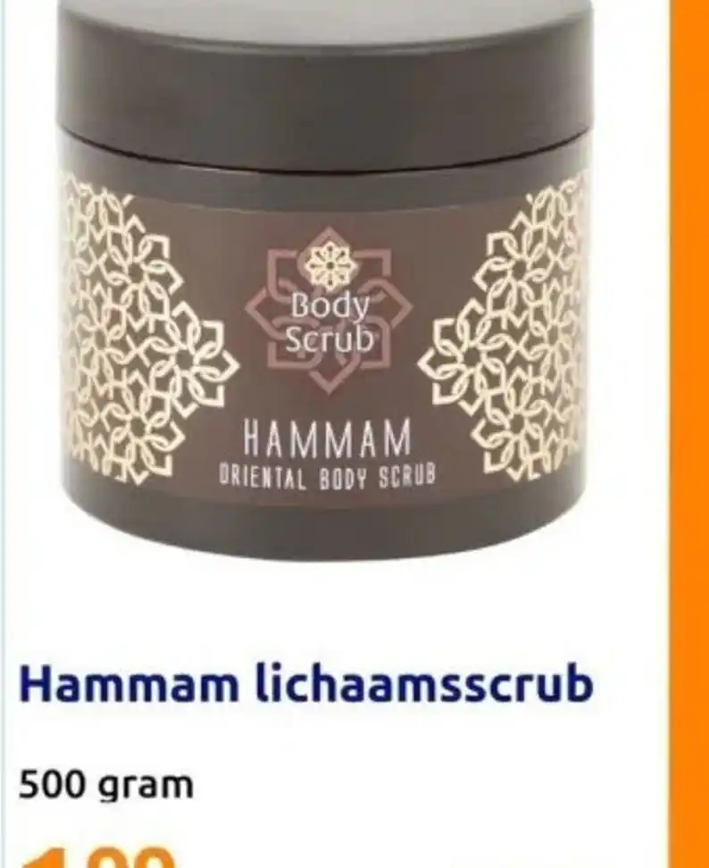 Hammam lichaamsscrub 500 gram aanbieding bij Action