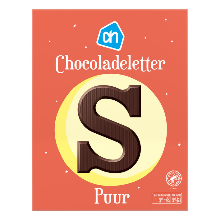 AH Chocoladeletter puur aanbieding bij Albert Heijn