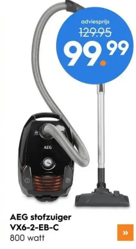 AEG stofzuiger VX6-2-EB-C aanbieding bij Blokker