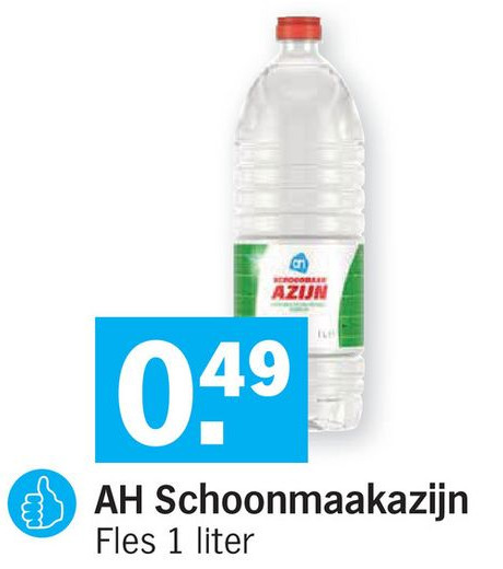 AH Schoonmaakazijn 1 liter aanbieding bij Albert Heijn