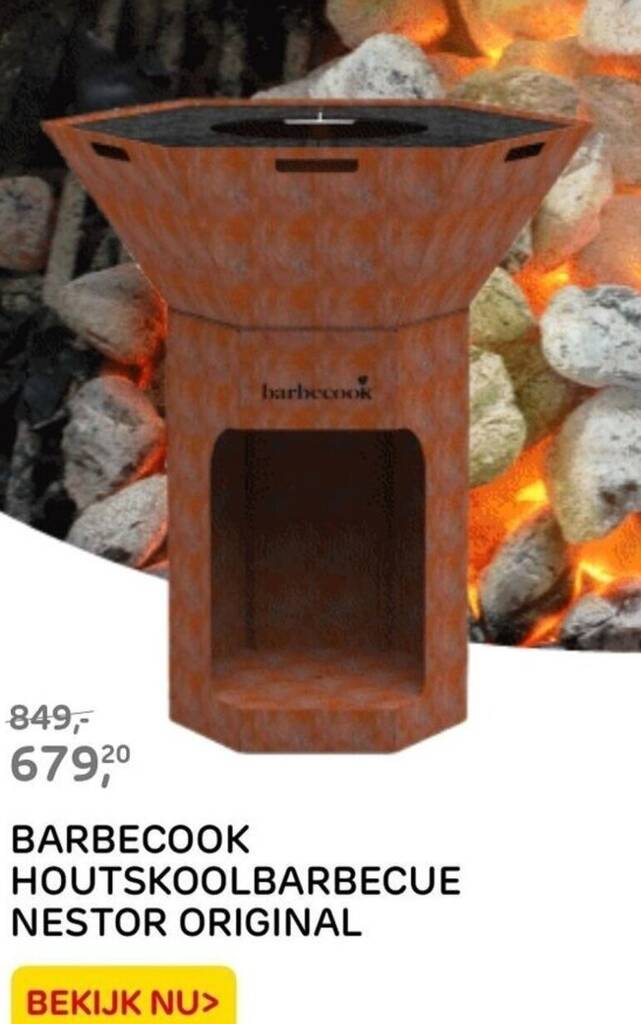 BARBECOOK HOUTSKOOLBARBECUE NESTOR ORIGINAL aanbieding bij Praxis