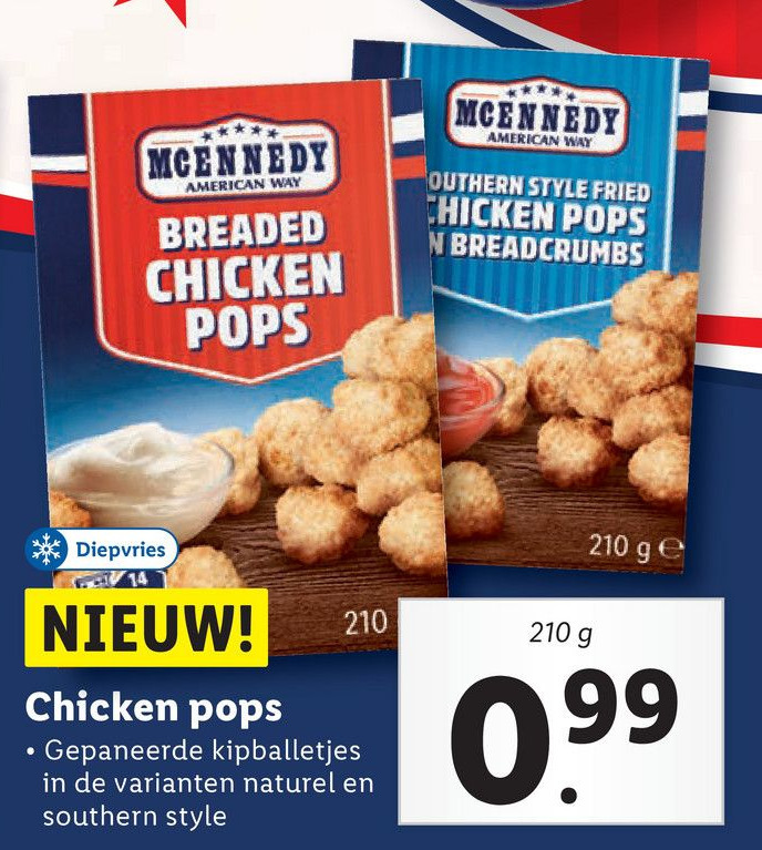 Chicken pops aanbieding bij Lidl