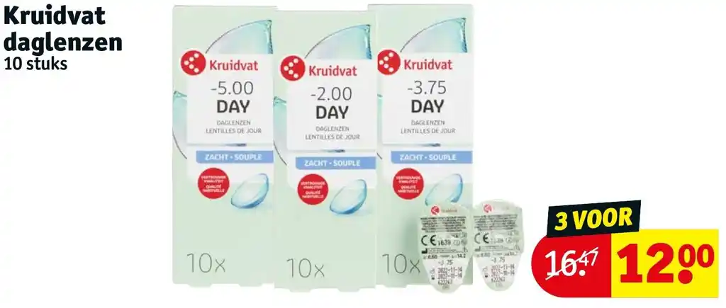 daglenzen 10 stuks aanbieding bij Kruidvat