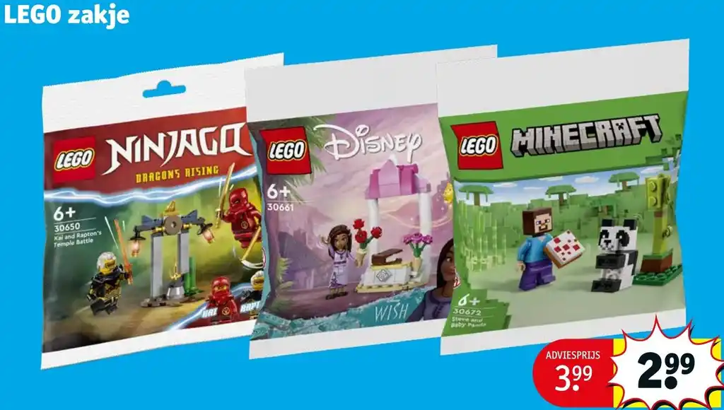 LEGO zakje aanbieding bij Kruidvat