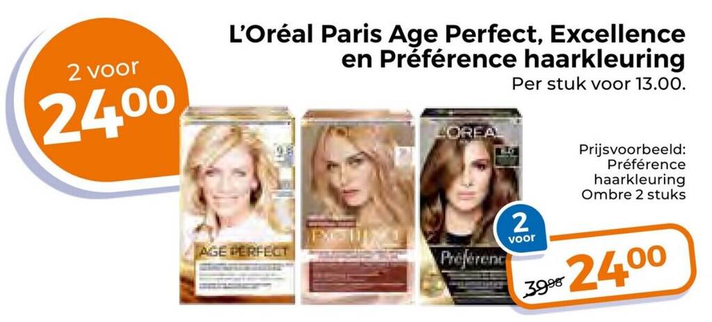 L'Oréal Paris Age Perfect, Excellence en Préférence haarkleuring ...