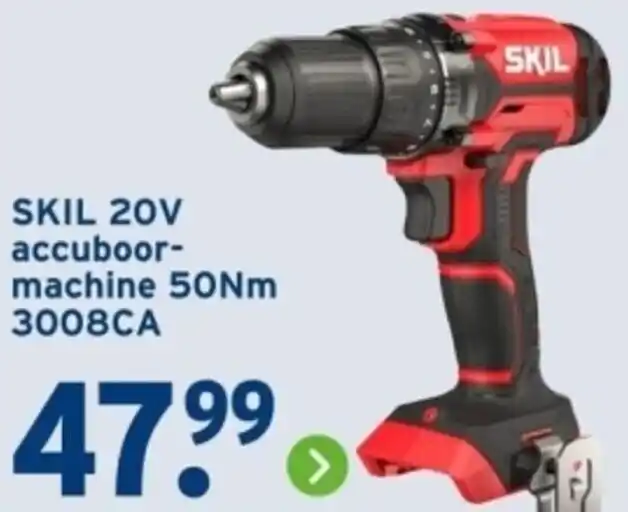 SKIL 20V accuboormachine 50Nm 3008CA aanbieding bij GAMMA