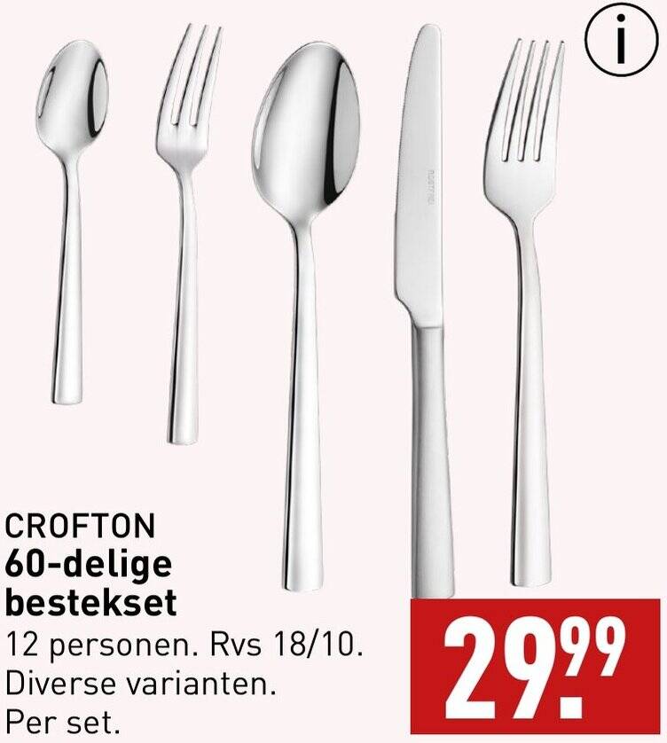 CROFTON 60-delige bestekset aanbieding bij ALDI