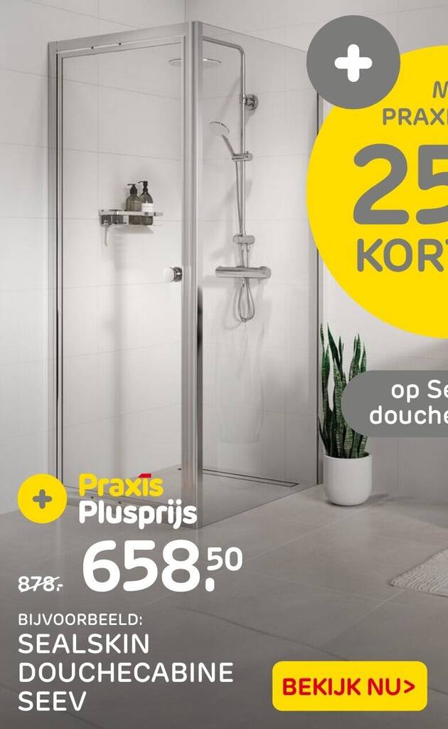 Sealskin douchecabine seev aanbieding bij Praxis