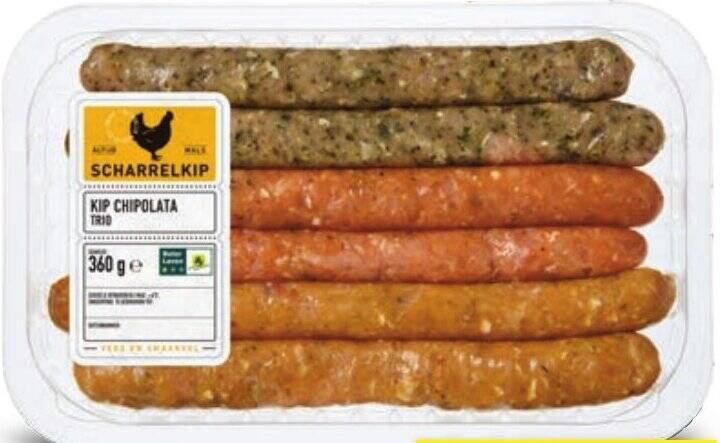 Kip chipolata worstjes 360 gram aanbieding bij Lidl