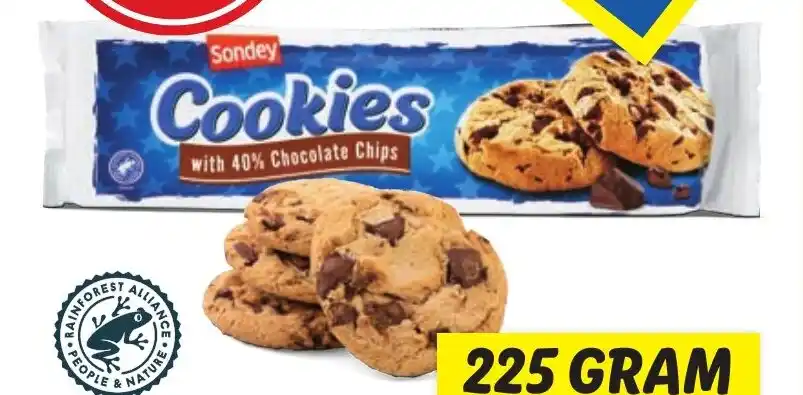 Chocolate hip cookies 225 gram aanbieding bij Lidl