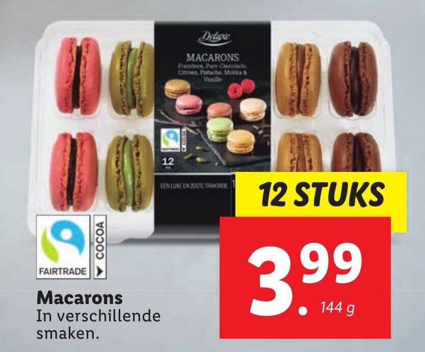 Macarons 144 g aanbieding bij Lidl