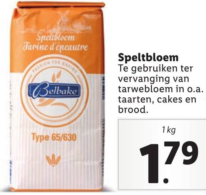 Speltbloem 1 kg aanbieding bij Lidl
