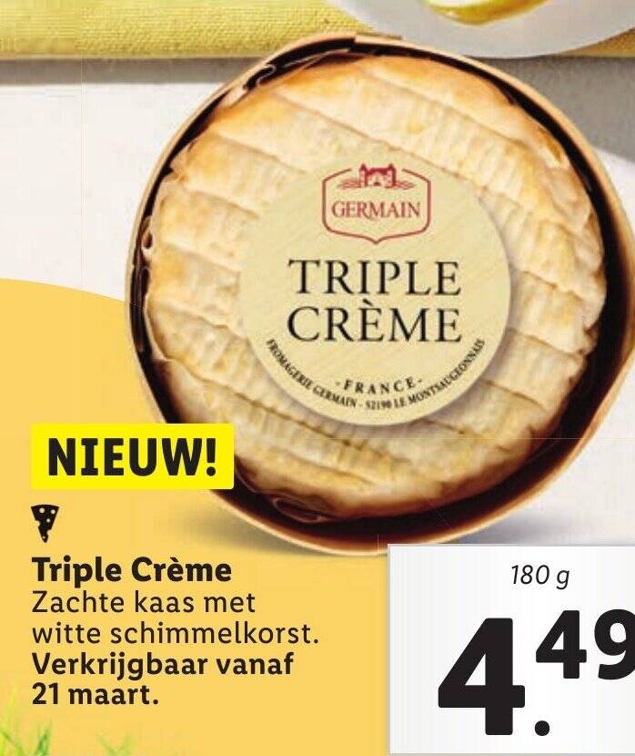 Triple Crème 180 g aanbieding bij Lidl