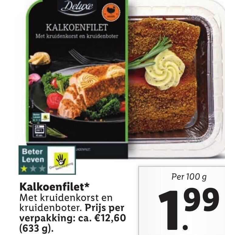 Kalkoenfilet per 100 g aanbieding bij Lidl