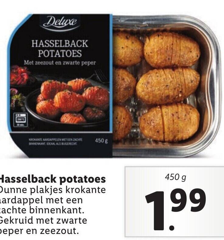 Hasselback potatoes 450 g aanbieding bij Lidl