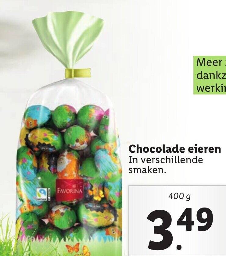 Chocolade eieren 400 g aanbieding bij Lidl