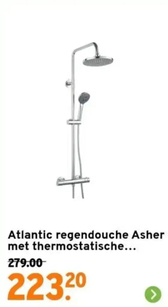 Atlantic regendouche Asher met thermostatische... aanbieding bij GAMMA