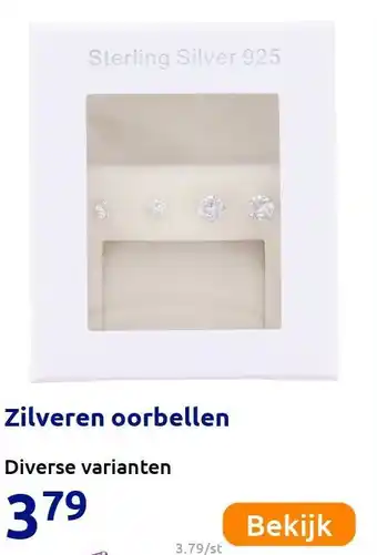 Zilveren oorbellen aanbieding bij Action