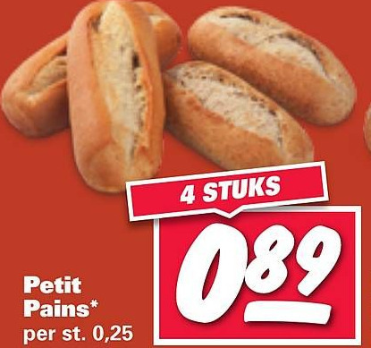 Petit Pains aanbieding bij Nettorama