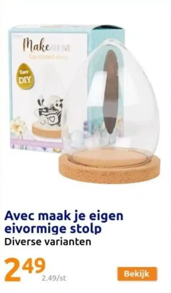Avec maak je eigen eivormige stolp aanbieding bij Action