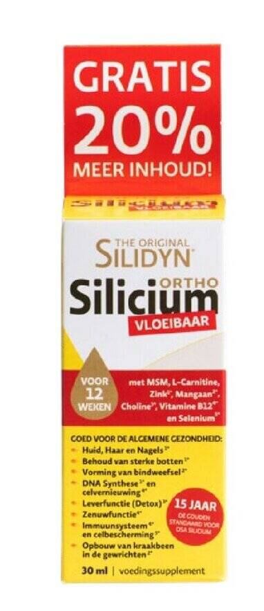 Silidyn silicium drupples 30 ml aanbieding bij Trekpleister