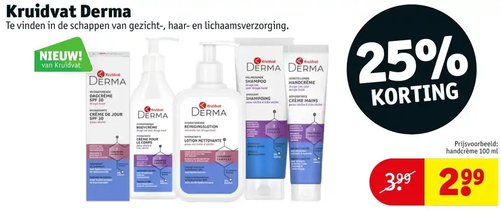 Derma aanbieding bij Kruidvat